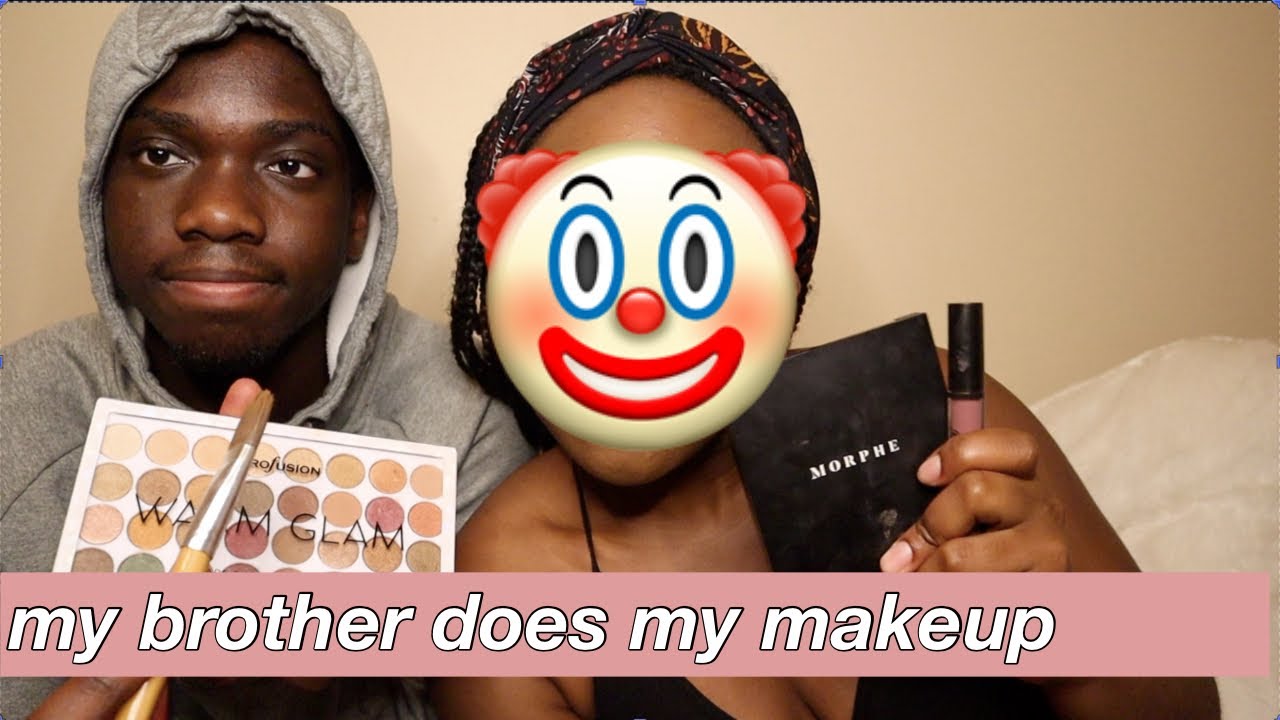 MY LITTLE BROTHER DOES MY MAKEUP // + Sibling Tag - YouTube