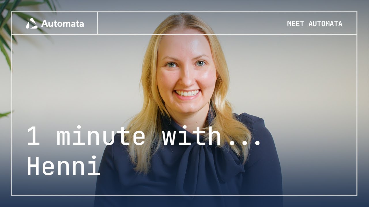 1 minute with Henni, Chief of Staff - YouTube
