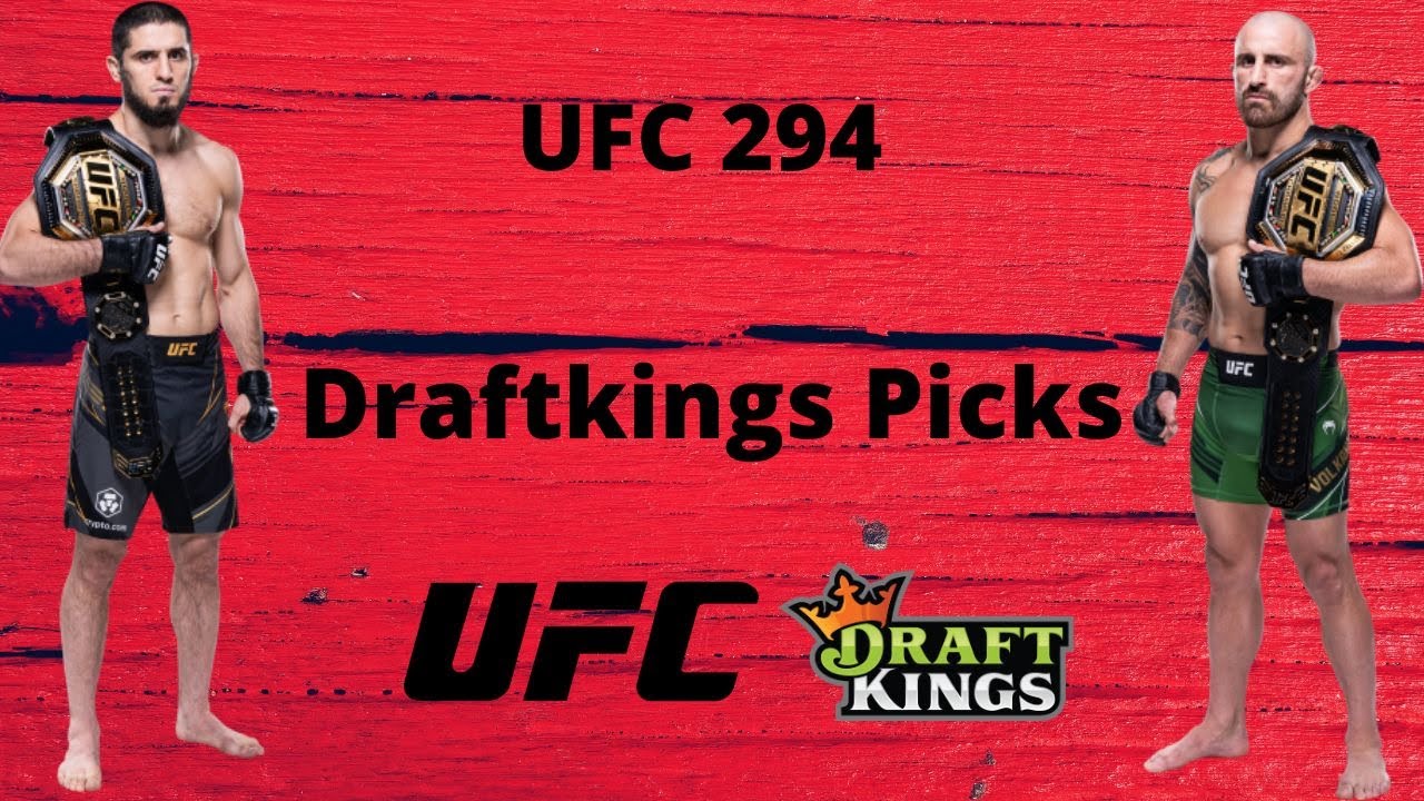 UFC 294 Draftkings Picks - YouTube