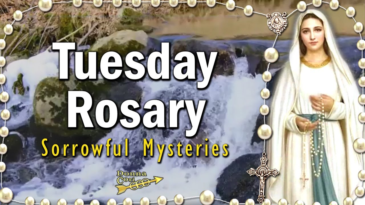 TODAY ROSARY Tuesday 🙏 Sorrowful Mysteries of the Rosary, MARCH 25, 2025, Scenic Video: Spring ...