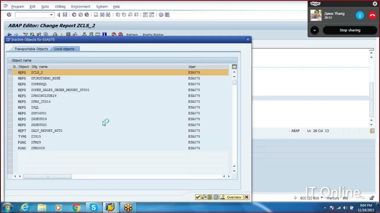 SAP ABAP 47: Abap oops 3 #sapabap - YouTube