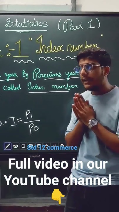 Std 12 SUB statistic Chapter 1 "Index number". full video in our YouTube channel 👇 - YouTube