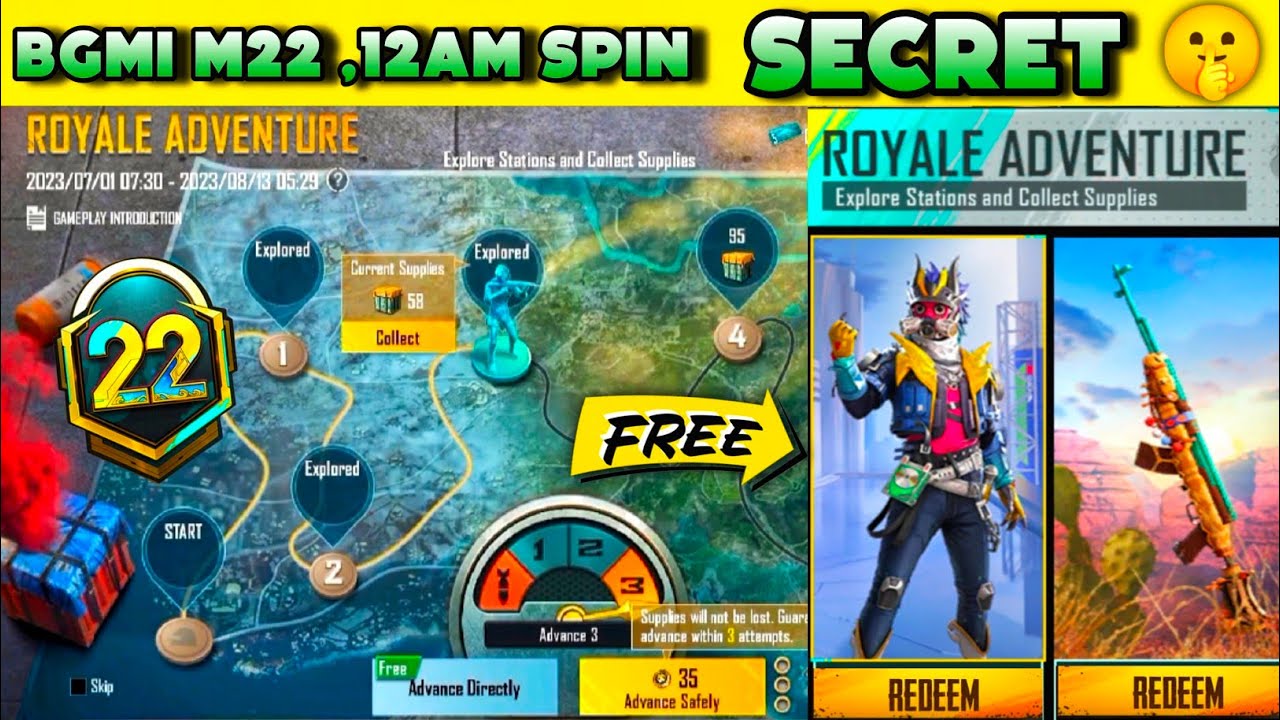 Battlegrounds Mobile India / 12AM Magic / Pubg Royal Adventure Spin ...