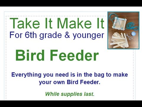 TiMi Craft Stick Bird Feeder July 2021 VIDEO - YouTube