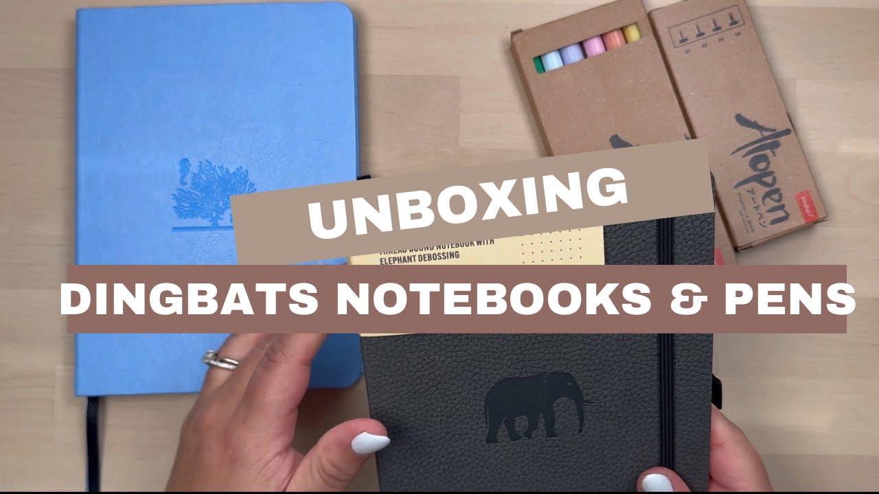 Happy Mail | Unboxing Dingbats Journal, Notebook and Pens! - YouTube