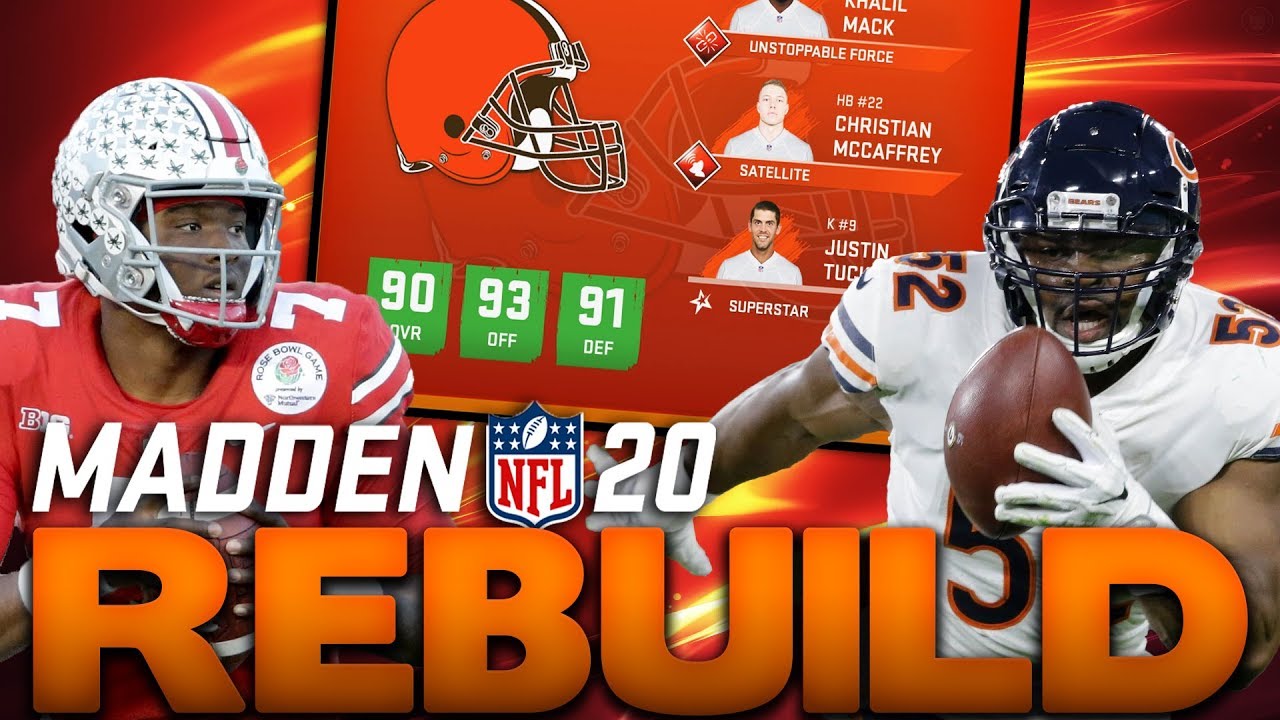 Fantasy Draft Rebuild of The Cleveland Browns! First Madden 20 Rebuild ...