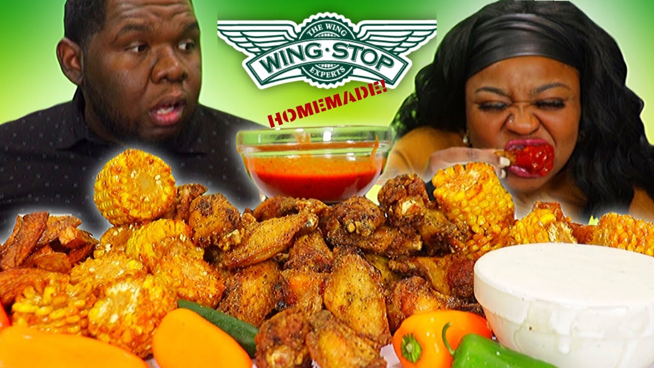 HOMEMADE WINGSTOP LEMON-PEPPER WINGS AND FRIED CAJUN CORN!!| INSANE ...