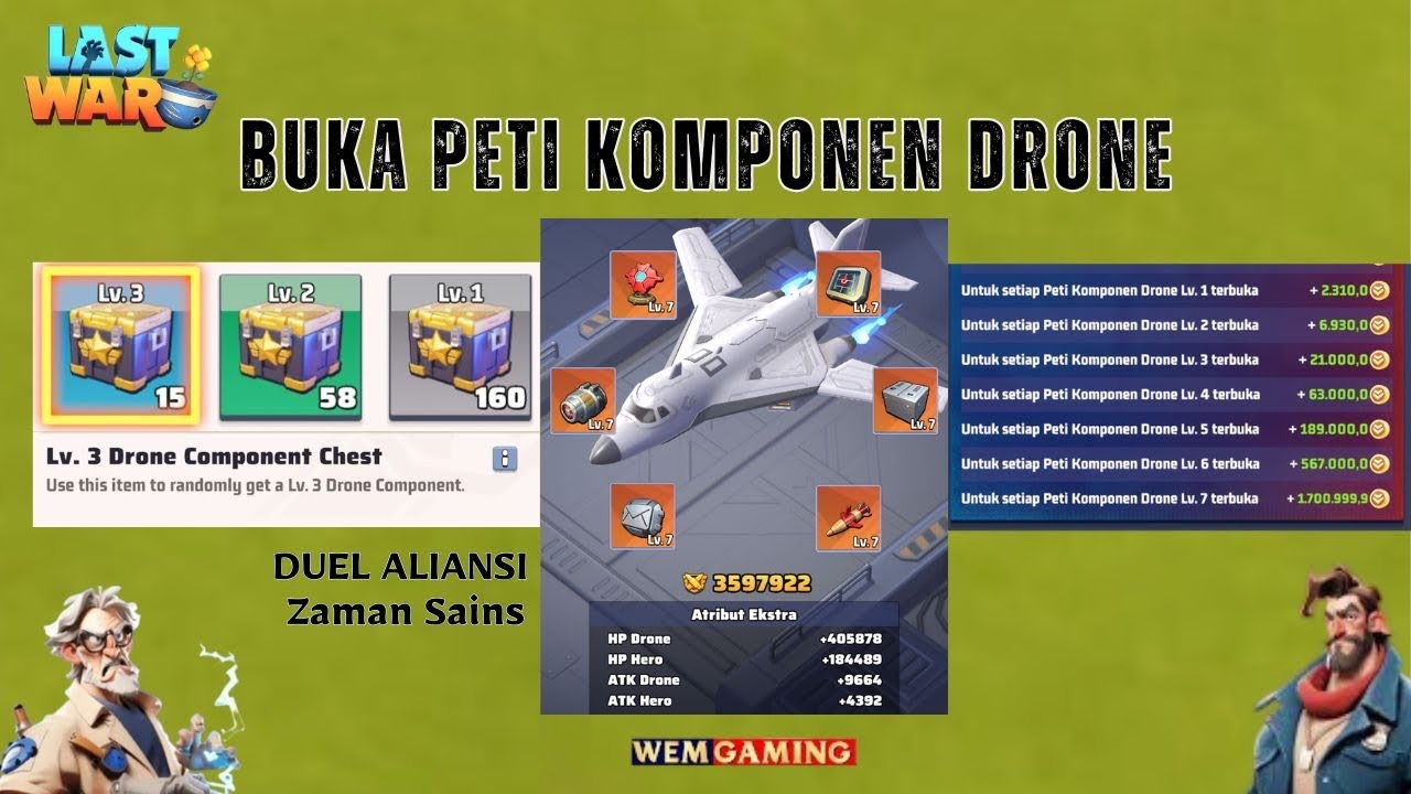 [LAST WAR SURVIVAL] DUEL ALIANSI BUKA PETI KOMPONEN DRONE HARI RABU ...