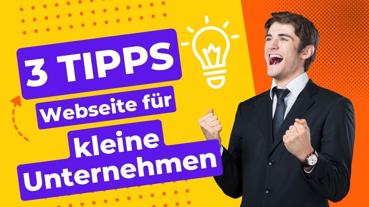 3 Tipps 💡 Webseiten für kleine Unternehmen - Tipps von Alex Denner ...
