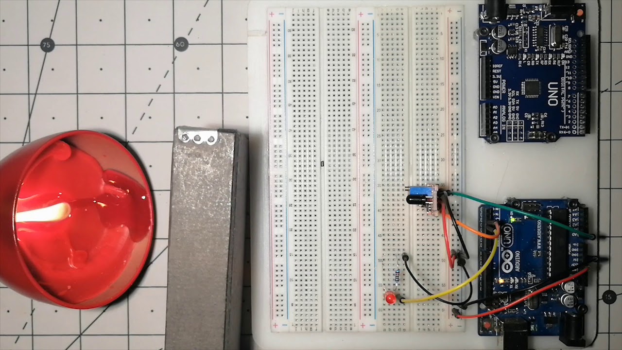 Détection de flamme avec module KY-026 (code basique) avec un Arduino ...