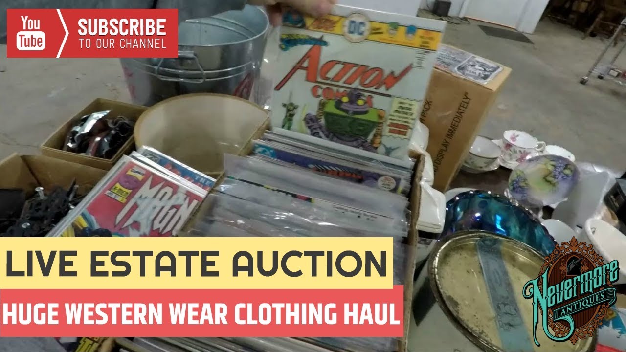 Live Estate Auction | Huge Vintage Western Clothing Haul | Spent $650 ...