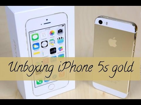 Unboxing IPhone 5s Dourado, Gold Apple BR - YouTube