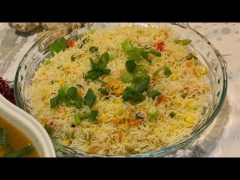 Chinese Rice ( Hakka Style Stir Fry Rice) - YouTube