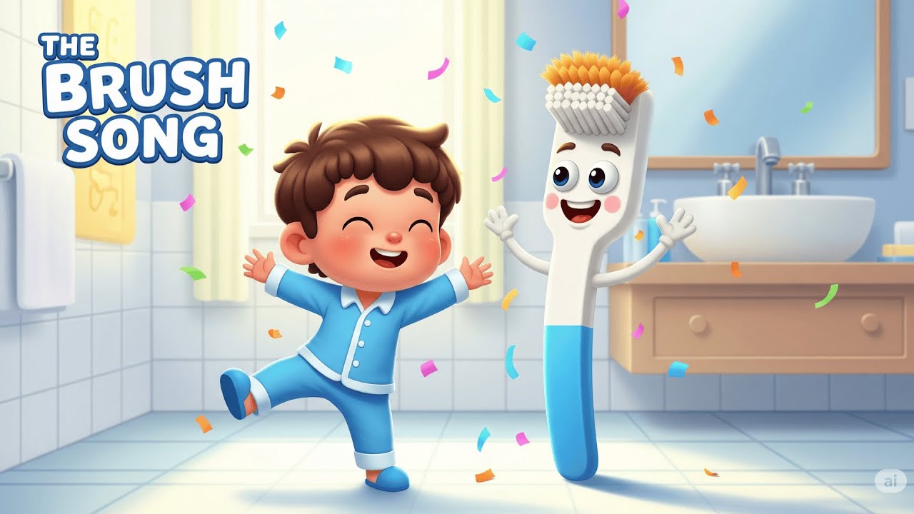 The Brush Song for kids in Hindi #kidsvideo #kids #nursery #kidssong # ...
