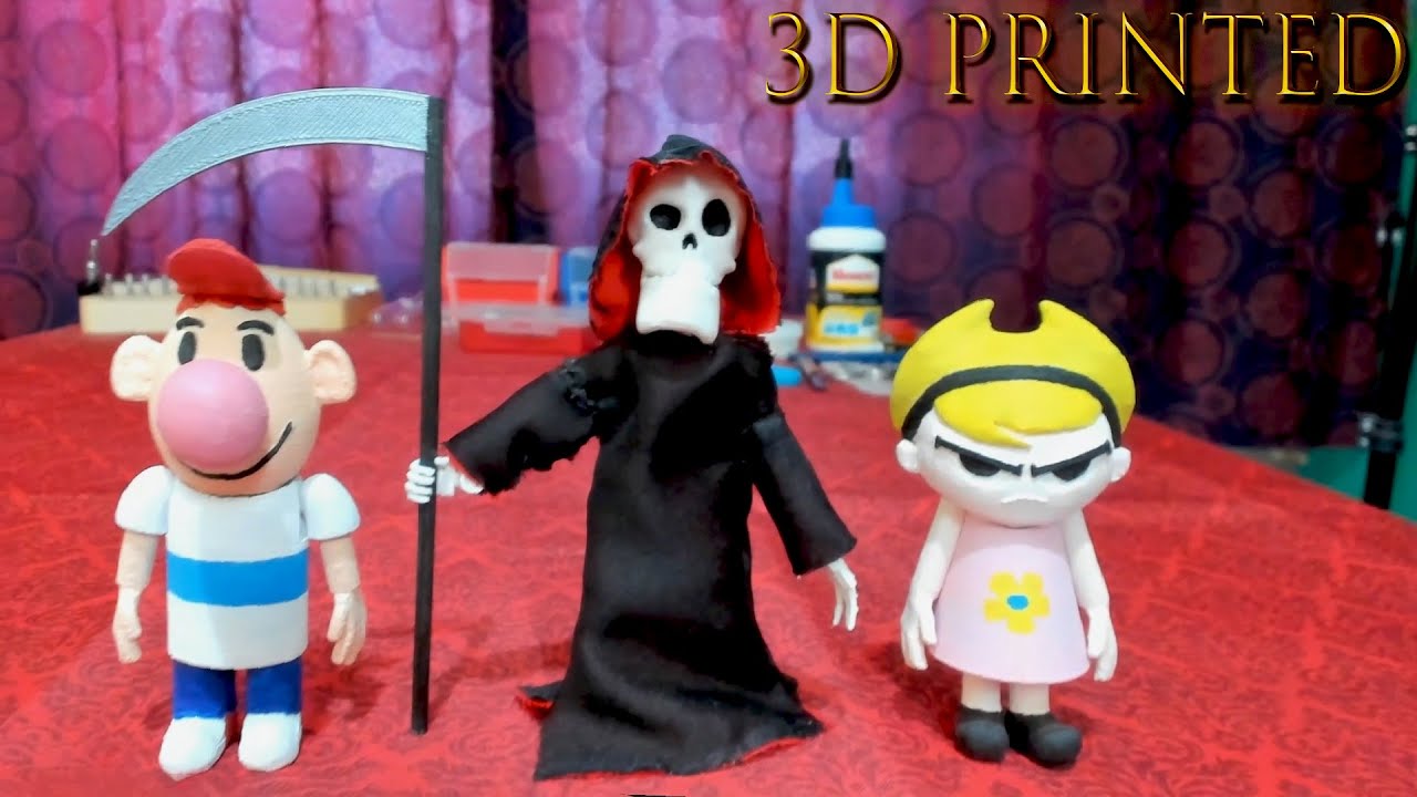 I made figurines with Grim Adventures of Billy and Mandy - YouTube