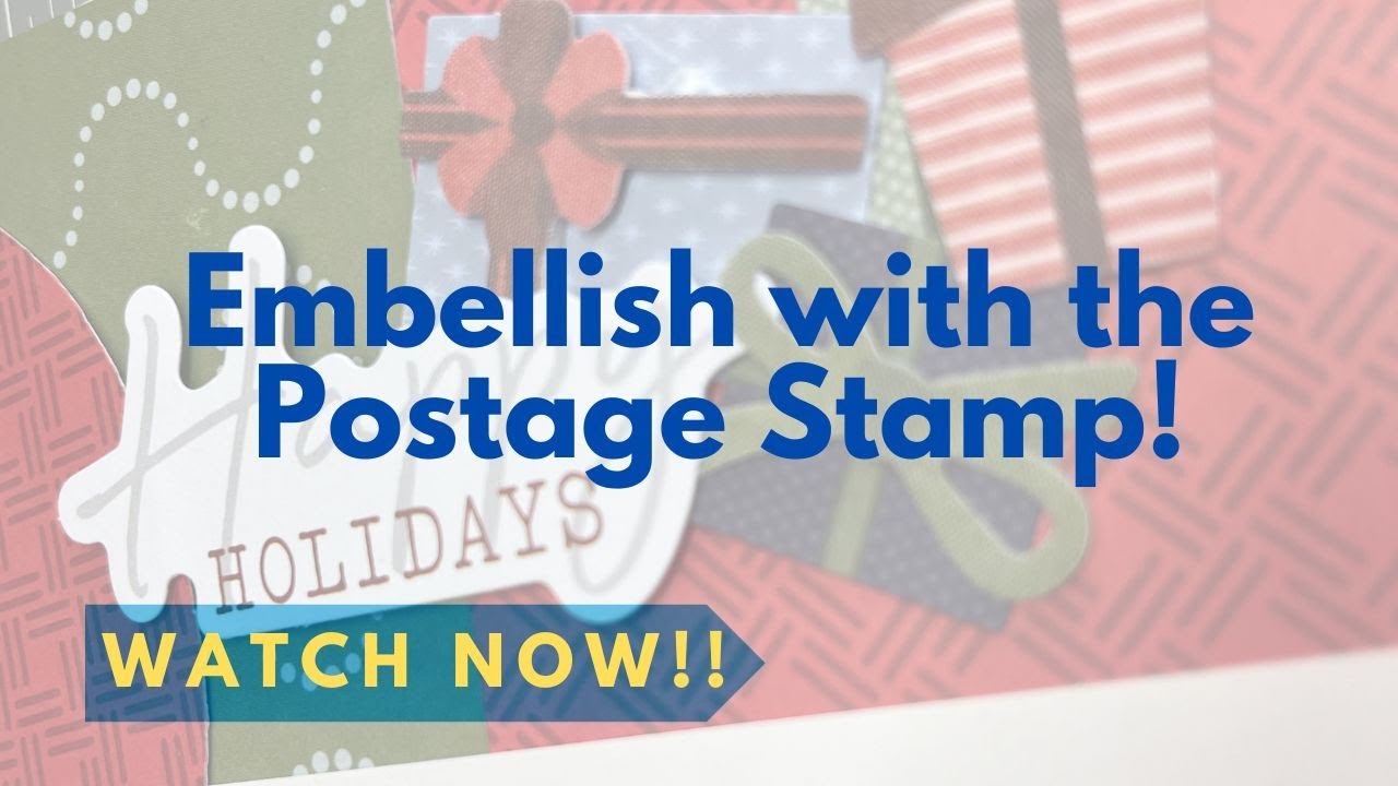 The Postage Stamp Border Punch is so fun to embellish your scrapbook ...