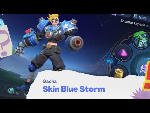 Cara Mendapatkan Skin X.borg Blue Storm Tanpa Diamond #mobilelegends # ...