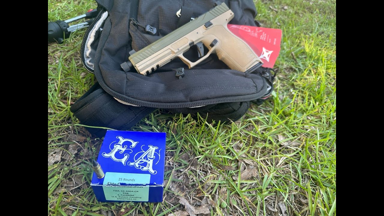 Psa 5.7 rock with elite ammo t6b vs 3a soft body armor - YouTube
