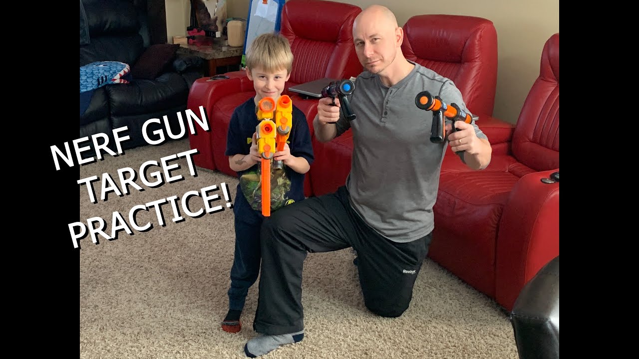 Nerf Guns Target Practice! - YouTube