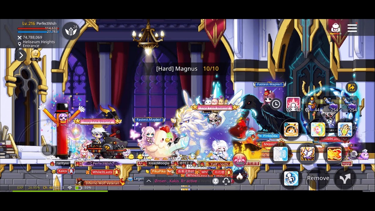 Maplestory M - Arkarium + Hard Magnus | Evan V2 POV - YouTube