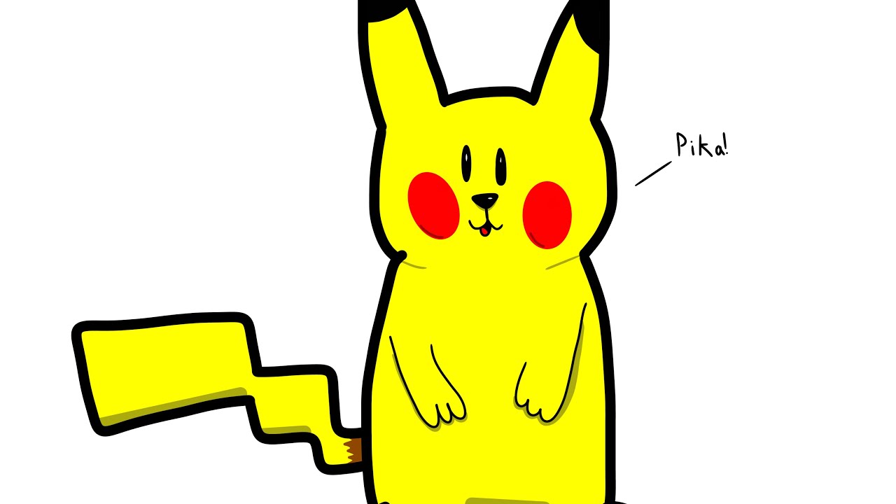 Pikachu Speed Draw - YouTube