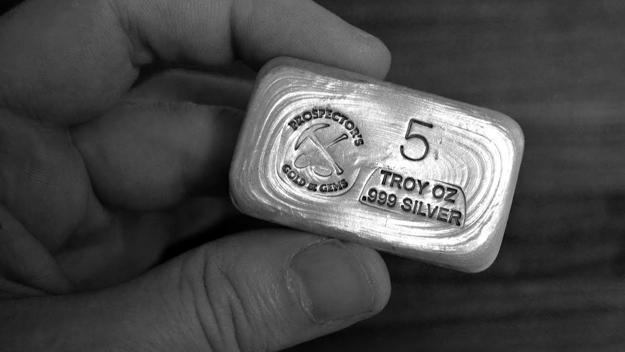 Prospector's Gold and Gems 5 oz Silver Bar Unboxing - YouTube