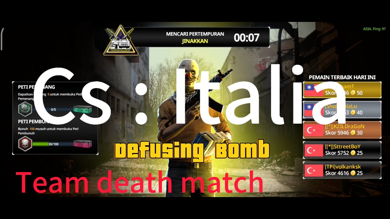 Team death mach | The best set up for defusing Italia | Critical strike ...