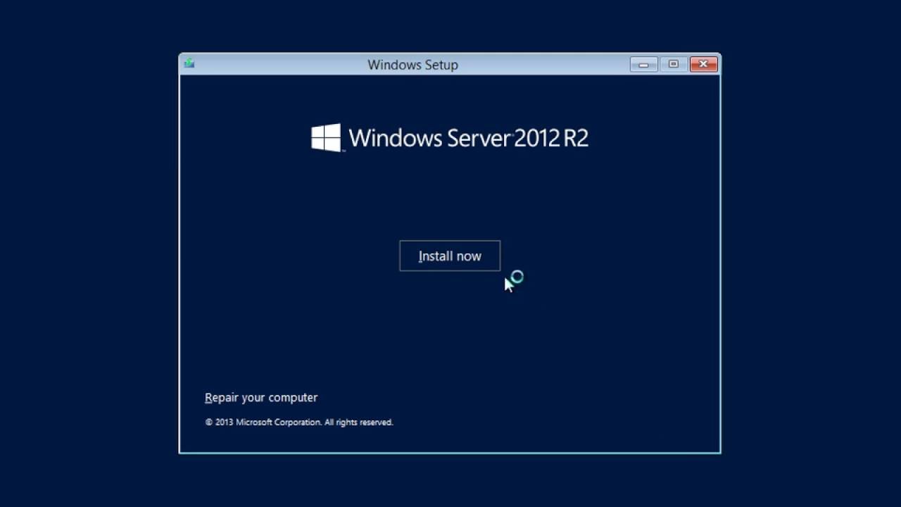 Windows Server 2012 R2 x64 Install - YouTube