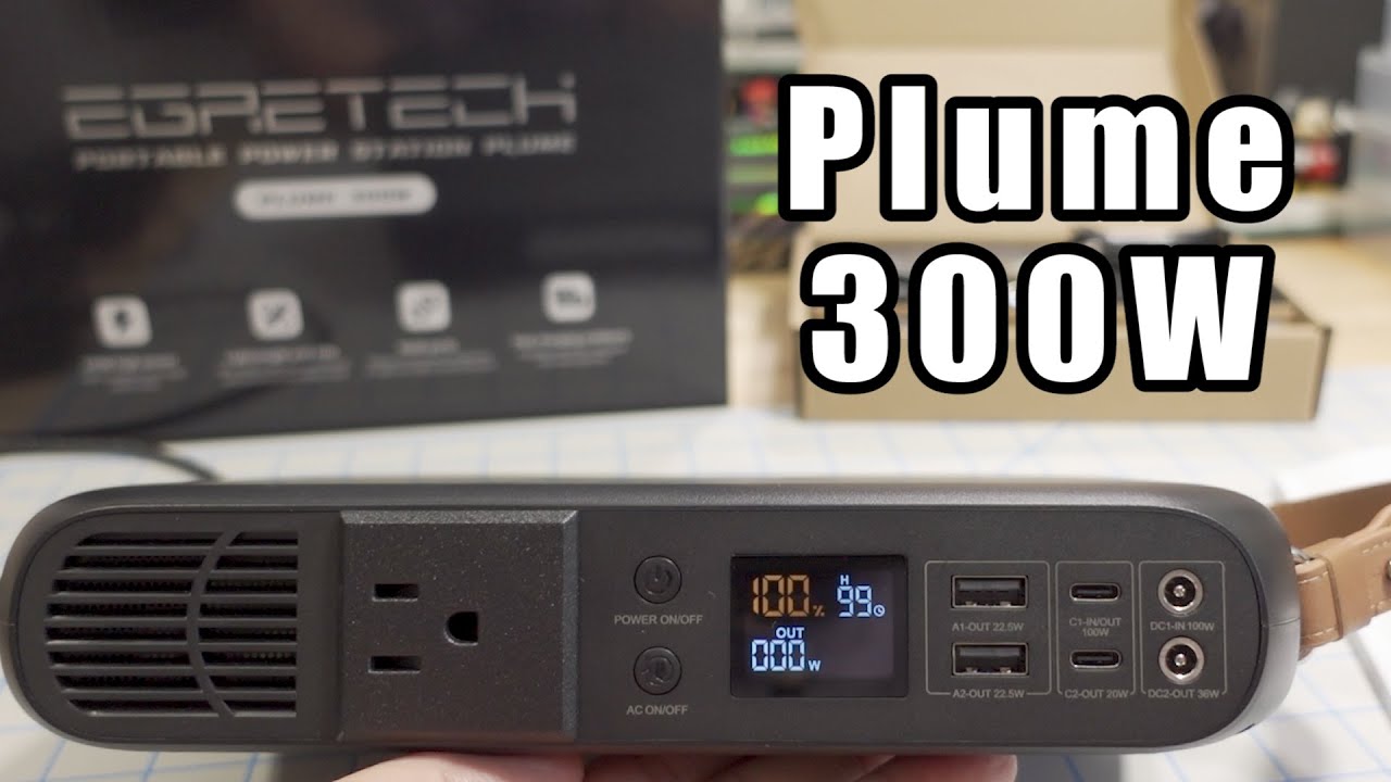 EGRETECH Plume 300W Micro Power Station ⚡ - YouTube