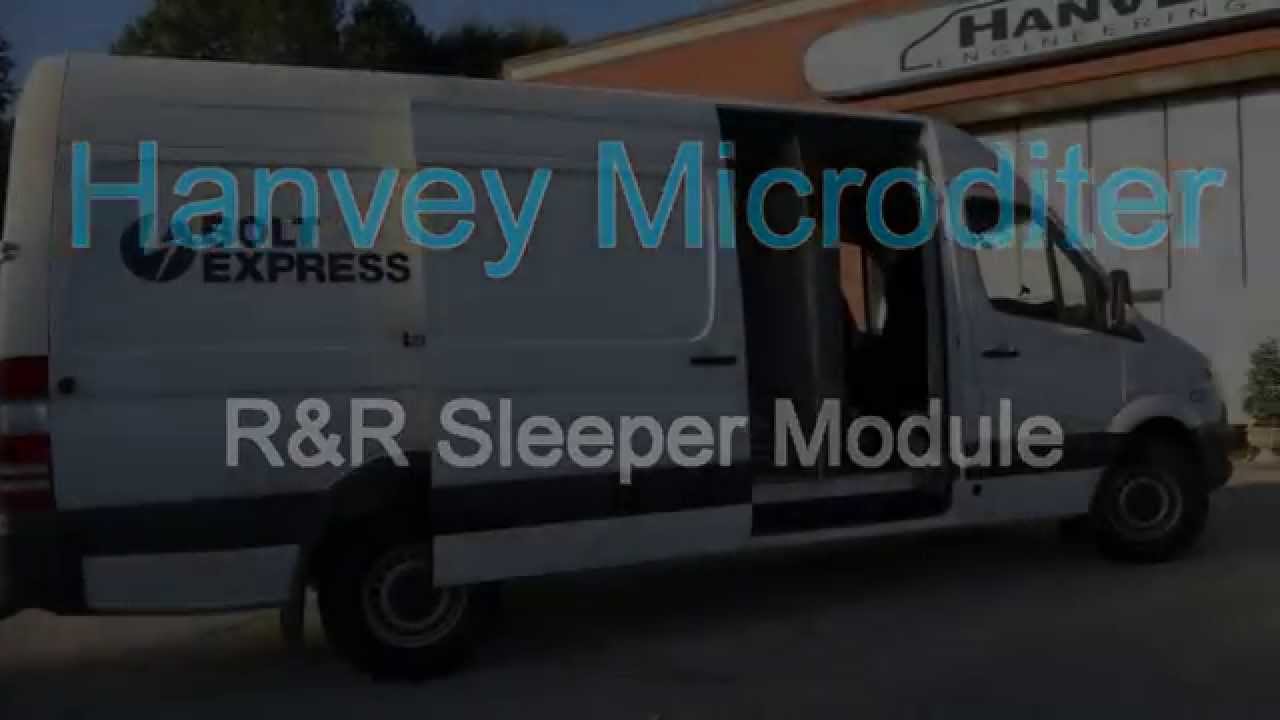 Hanvey Microditer R&R sleeper module for expediter van truckers who ...