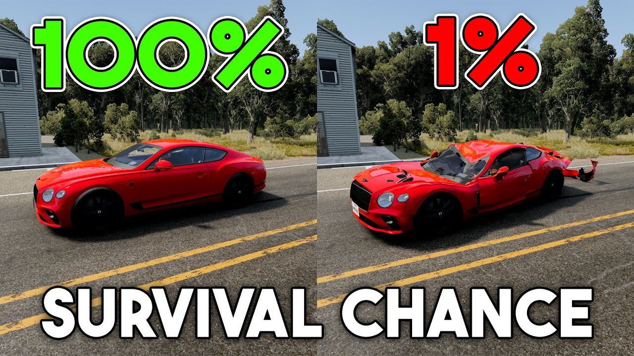 Realistic Survival Chance Crash Tests #57 (With Dummies) | BeamNG.Drive ...