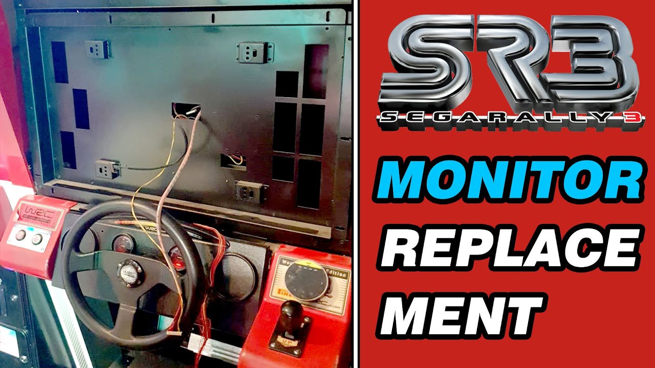 Sega Rally 3 Arcade Machine Monitor Upgrade using Arcooda 32inch LCD ...