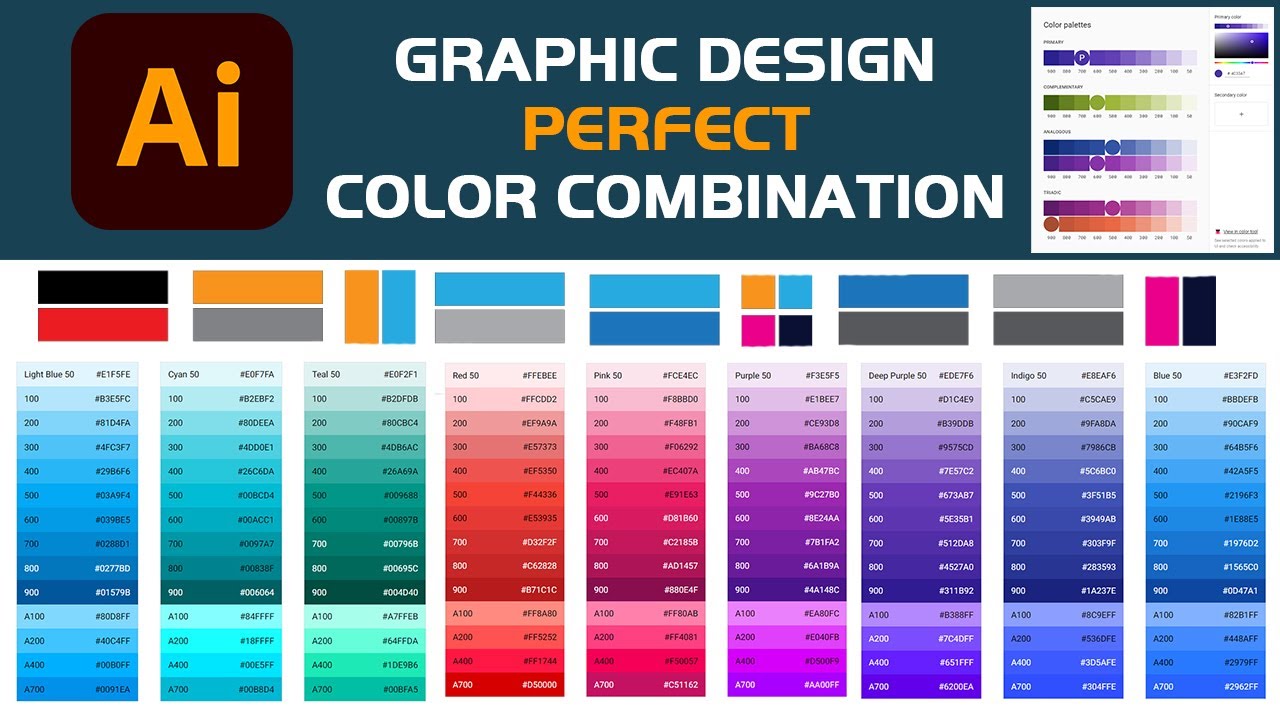 Graphic Design Perfect Color Combination||ডিজাইনের সঠিক কালার নির্বাচন ...