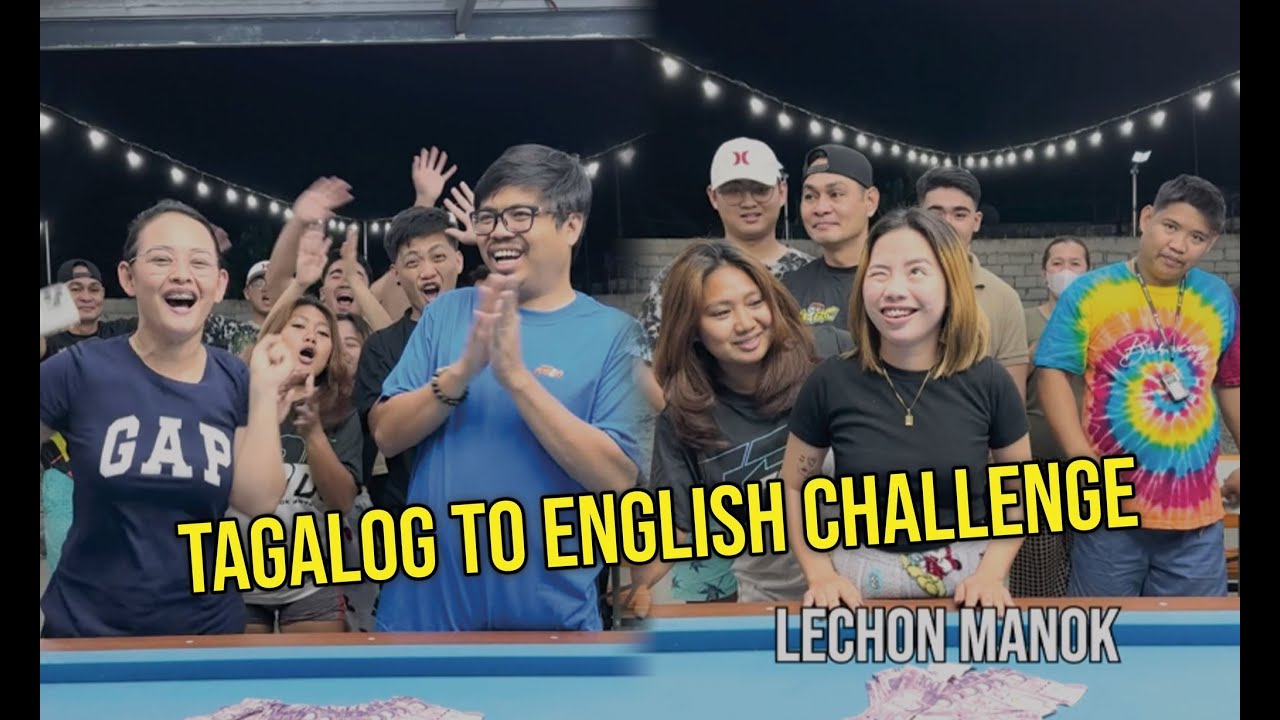 Tagalog to English food challenge #VinFPV - YouTube