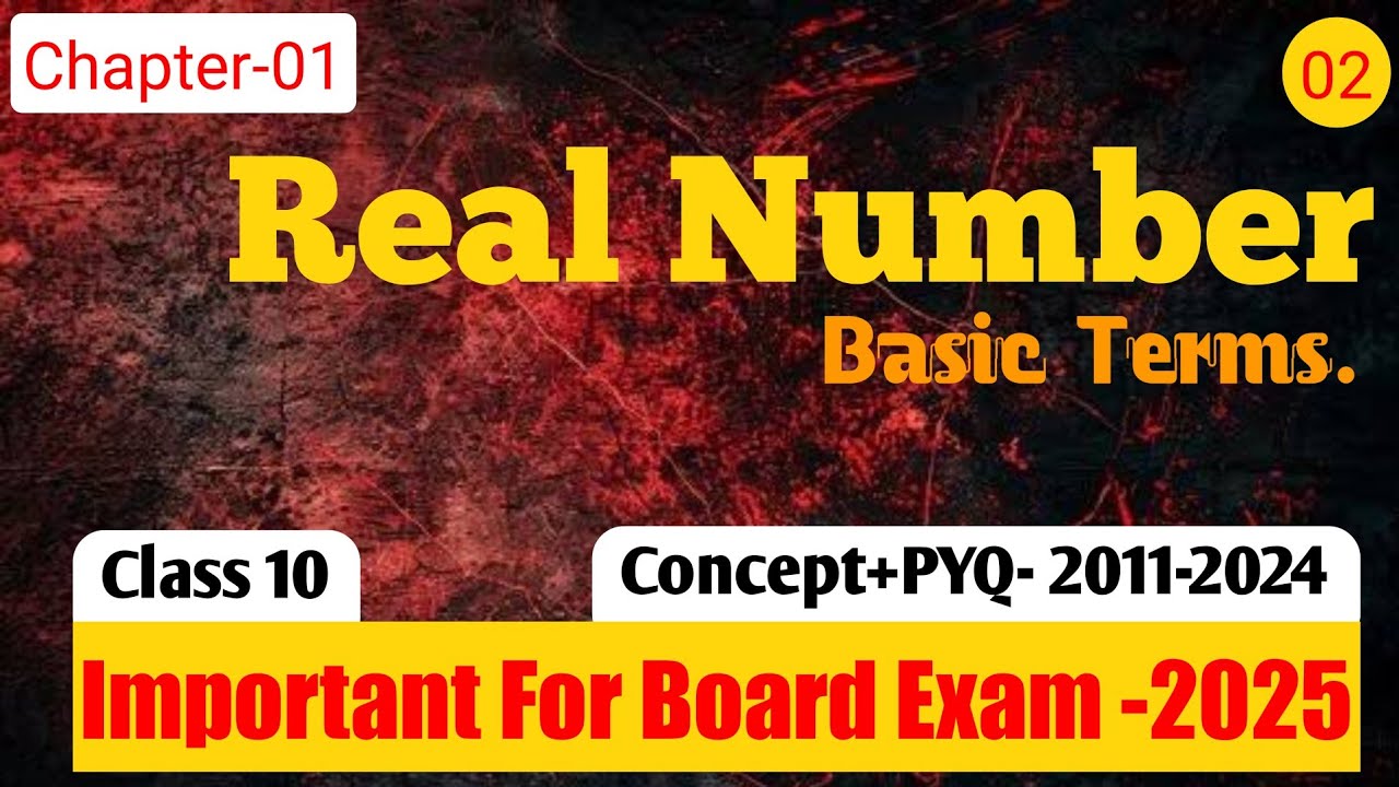 Class 10 Maths - Real Numbers | Concept + Important Questions | Academy ...