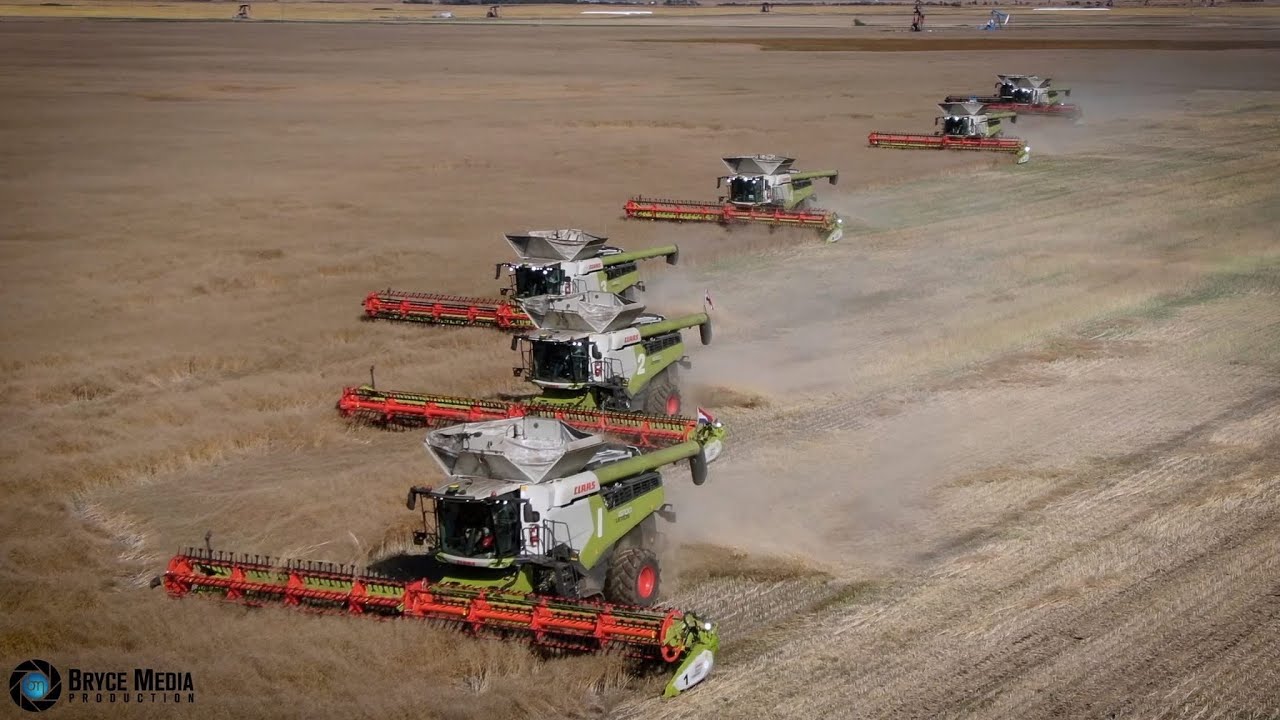 BIG Harvest 7 x Claas Lexion 8700 & 8600 und Claas Xerion 5000 / Ernte ...
