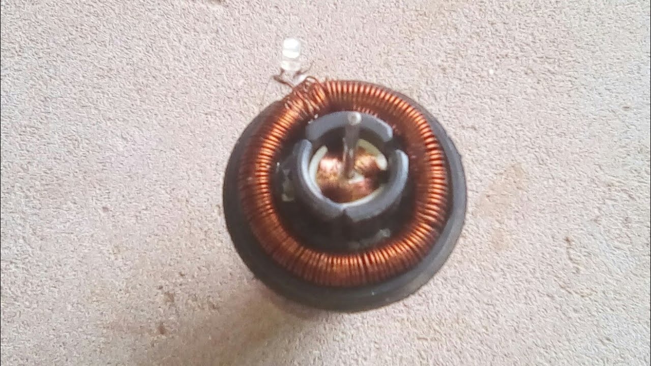 Free Energy Real Magnet with LED bulb homemade - YouTube