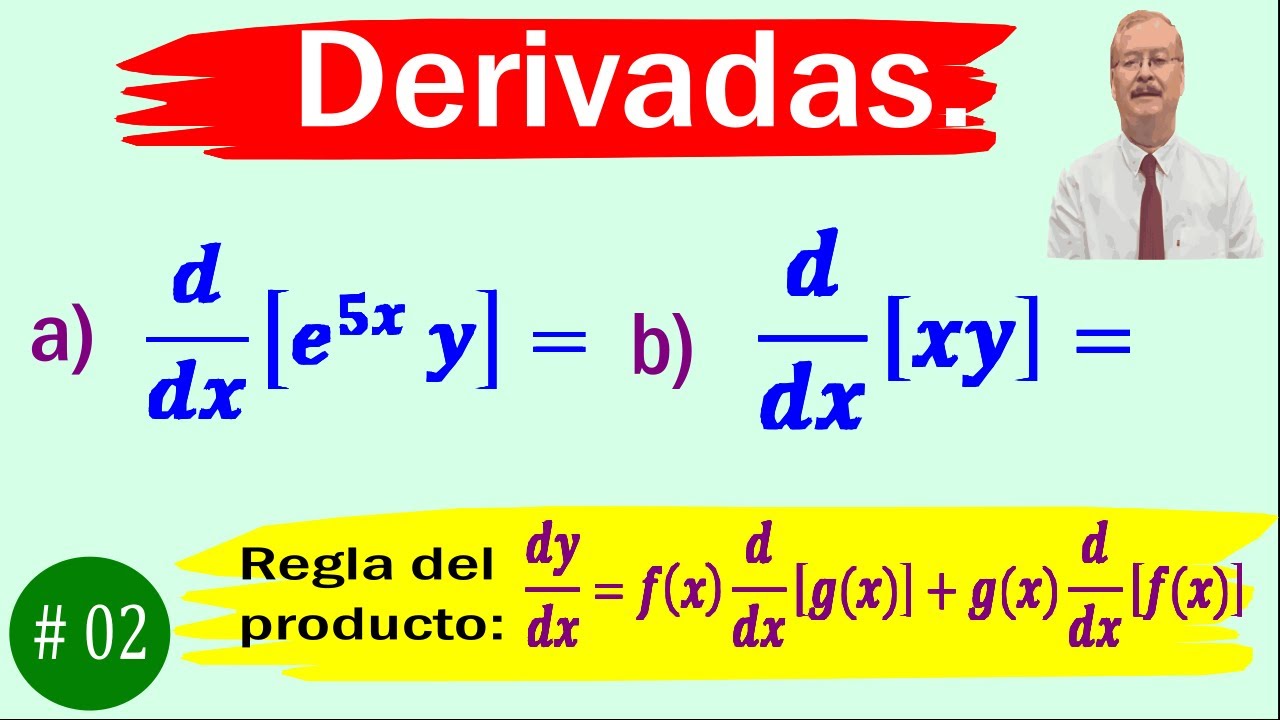 Derivadas Regla Del Producto D dx e 5x Y D dx xy YouTube