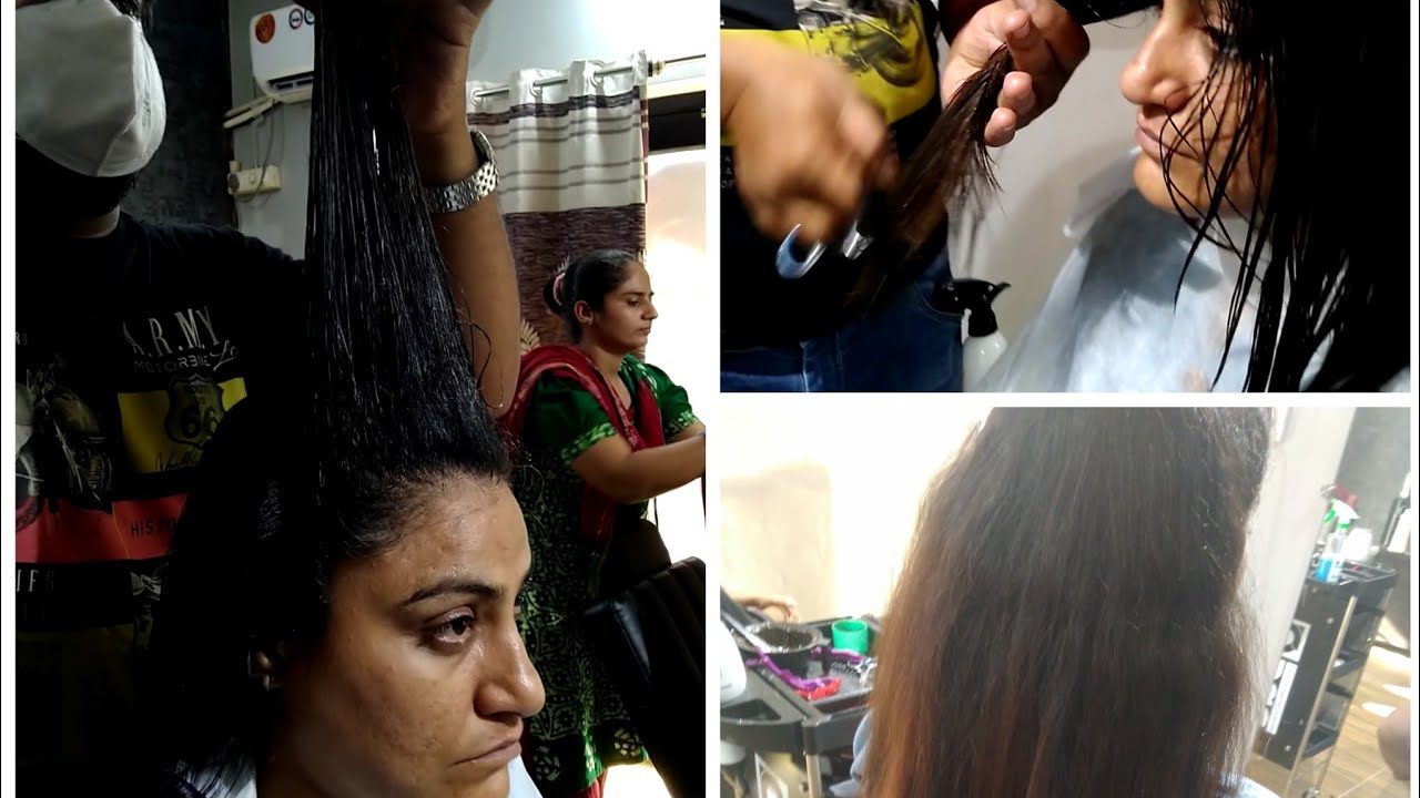 Step Haircut for Ruff and Damaged Hair - YouTube