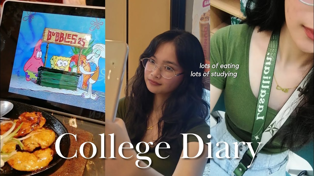 College Diary 🍂 lots of studying, lots of eating, DLSU-D vlog - YouTube