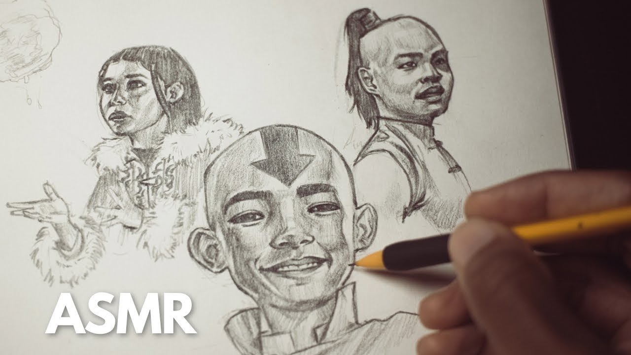 Sketch With Me! Drawing The New Avatar Characters IN MY STYLE! - YouTube