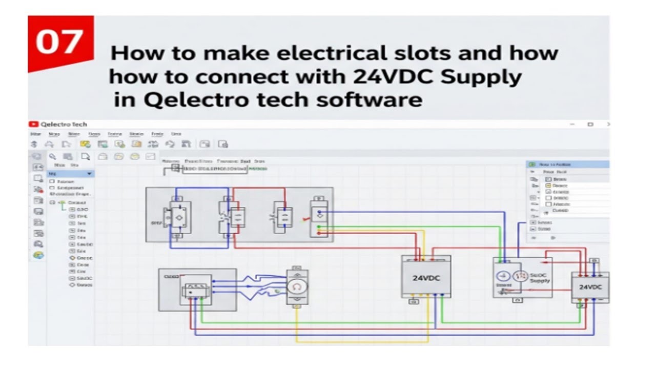 How make electrical slots and how to connect with 24VDC Supply .# ...