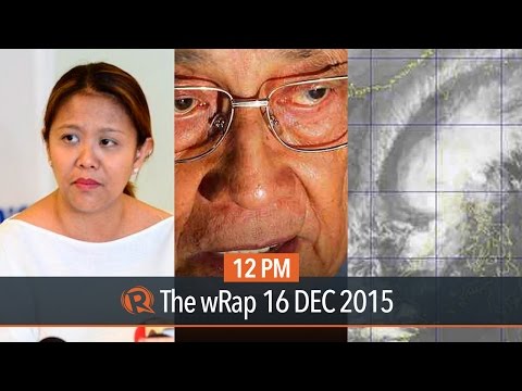 FVR’s advice, Trillanes and Binay, Typhoon Nona | 12PM wRap