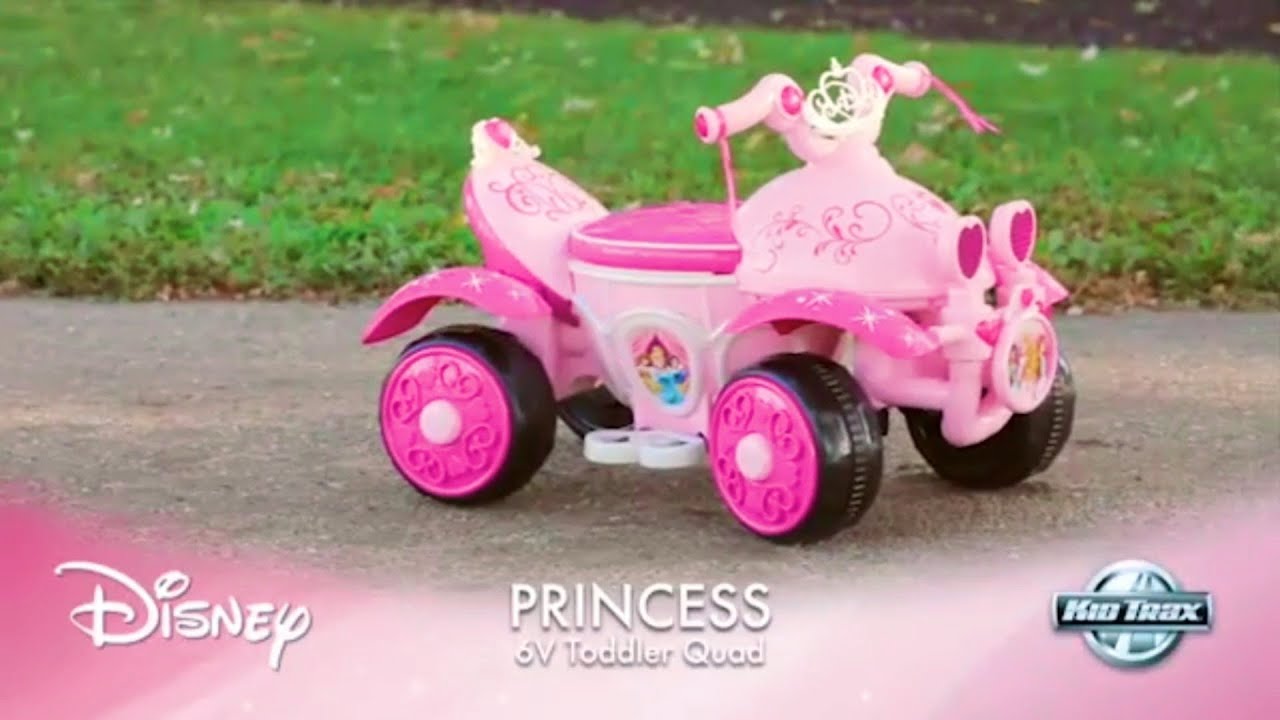 Kid Trax Toddler Disney Princess Electric Car Tech - YouTube