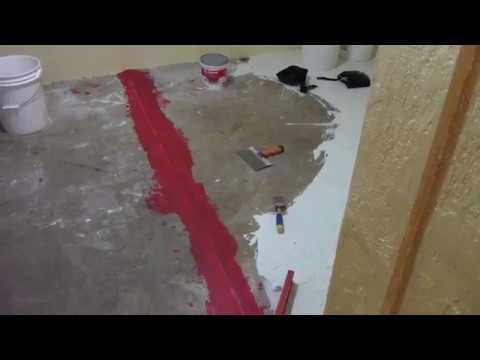Applying Red Guard to mitigage cracks - YouTube