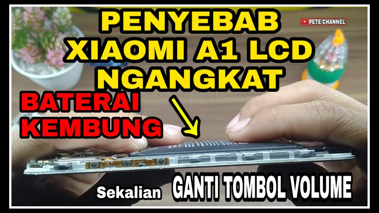 Mengganti baterai Xiaomi redmi a1 - YouTube