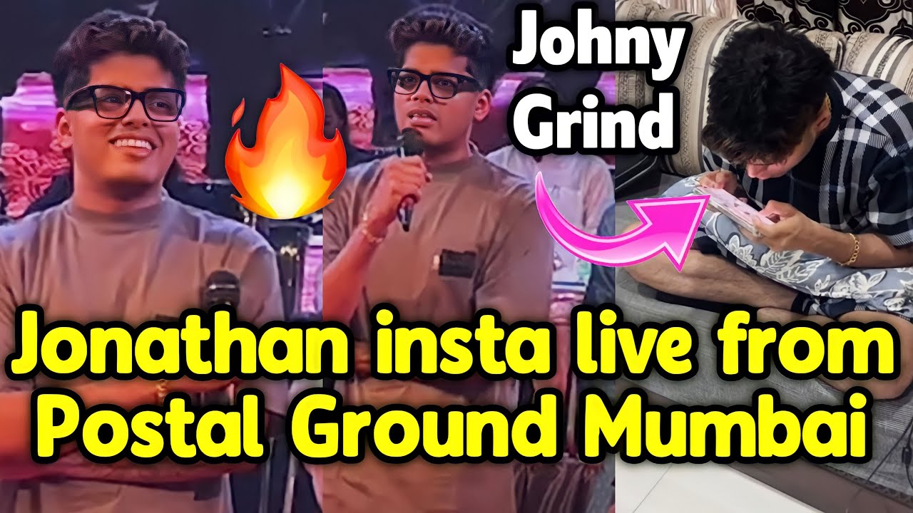 Jonathan insta live from postal Ground Mumbai 🔥 Jonathan latest ...