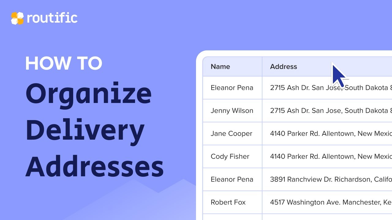 Quick Lesson: How To Organize A Delivery List For Google Maps - YouTube