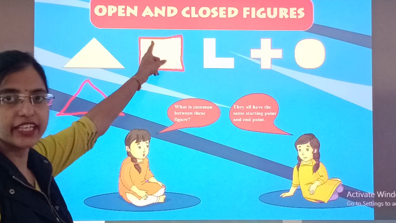 STD : 3 // Maths // Open and Closed Figure - YouTube
