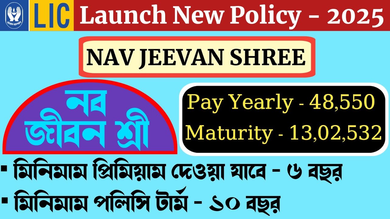2025 Lic Launch New High Return Policy - Nav Jeevan Shree - 912 ...